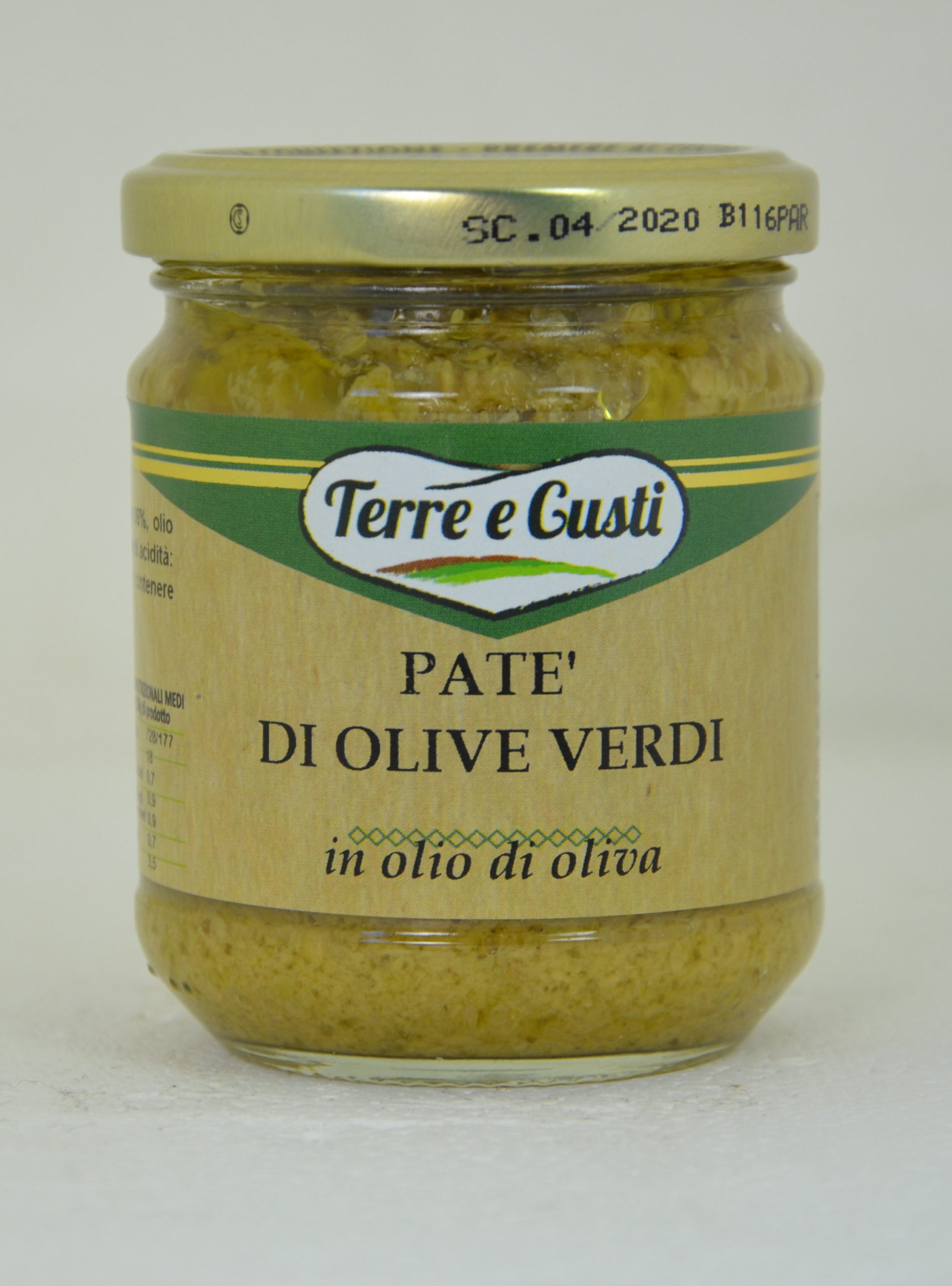 Patè di Olive Verdi – Terre e Gusti
